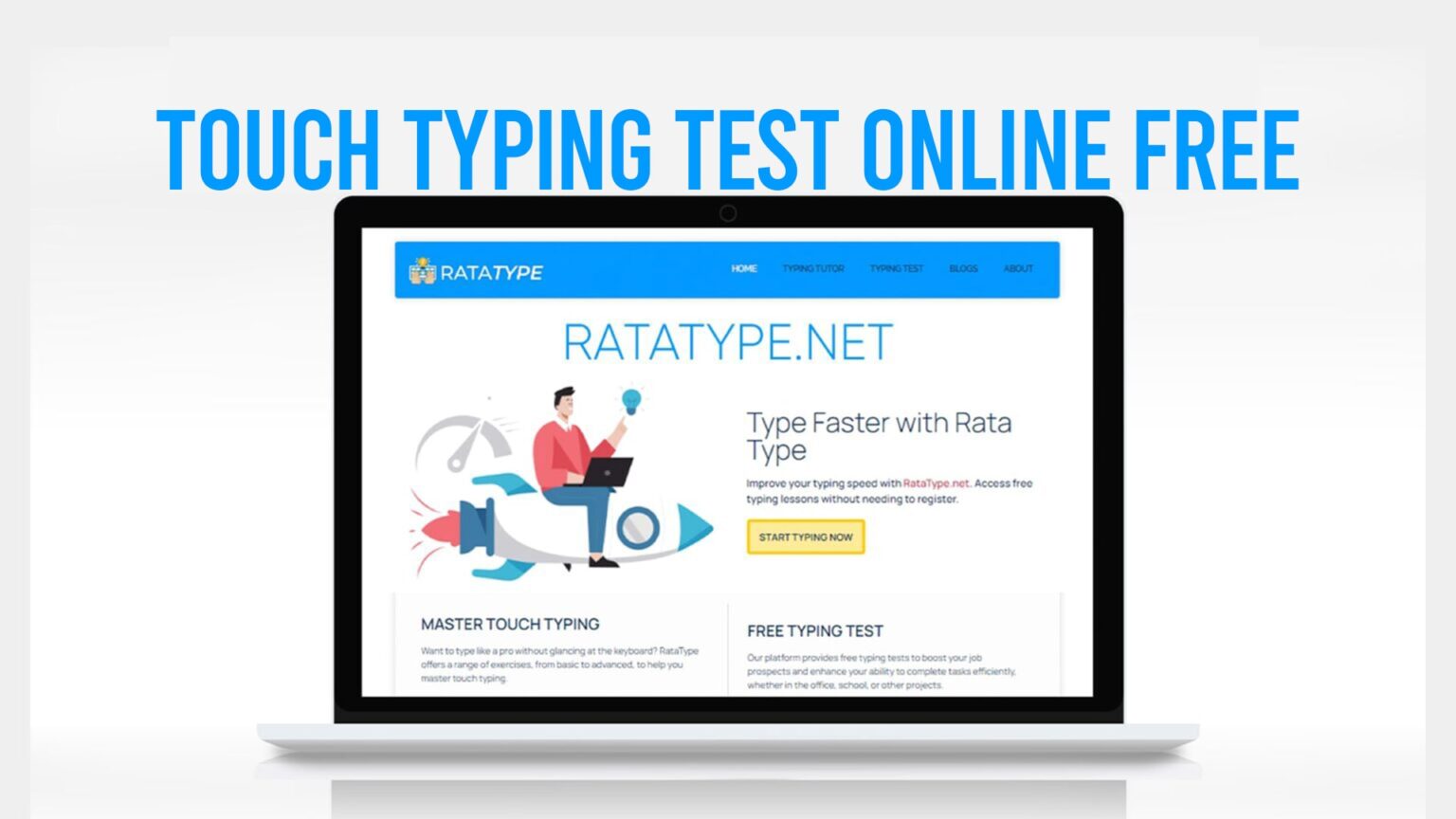 Touch Typing Test Online Free 2025 - Rataype